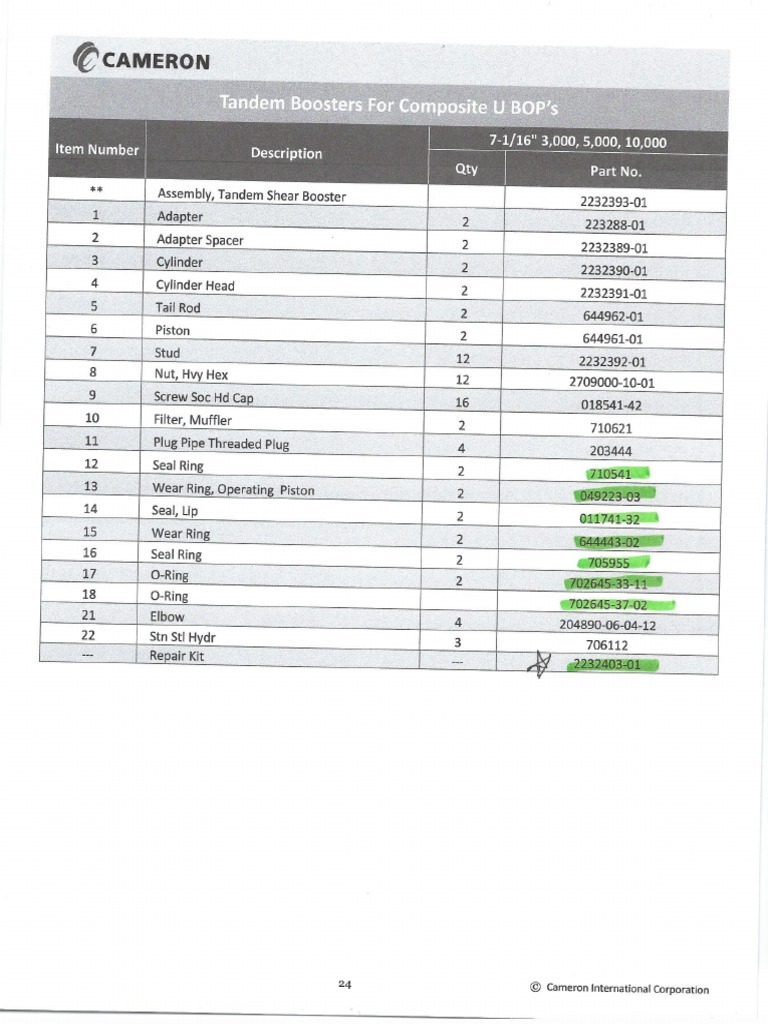 Cameron Tandem Booster TU 7 Catalog Pages | PDF
