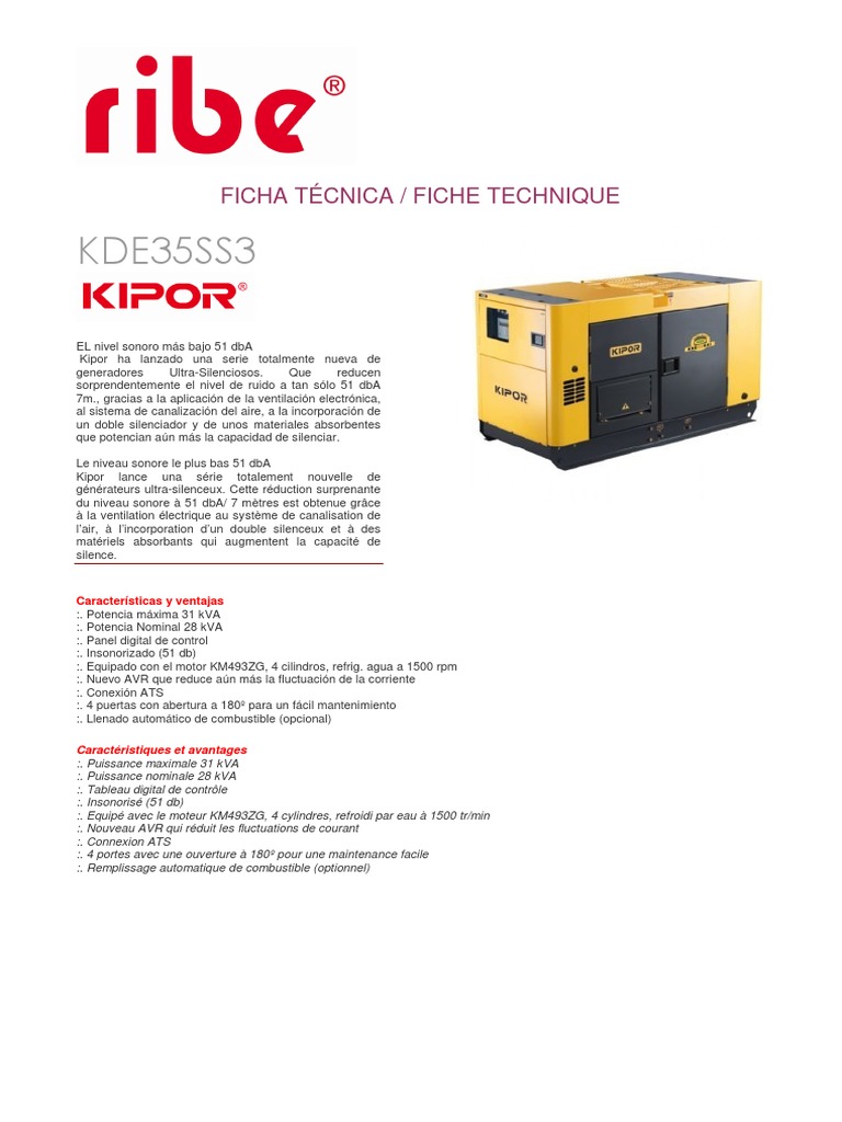 FICHA TECNICA KDE35SS3-١ | PDF | Compatibilidad electromagnética ...