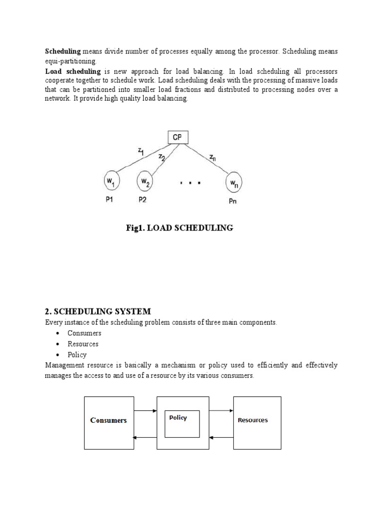 Load Scheduling | PDF | Scheduling (Computing) | Parallel Computing
