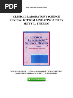 Clinical Laboratory Science Review by Patsy Jarreau - PDF Version 1 | PDF