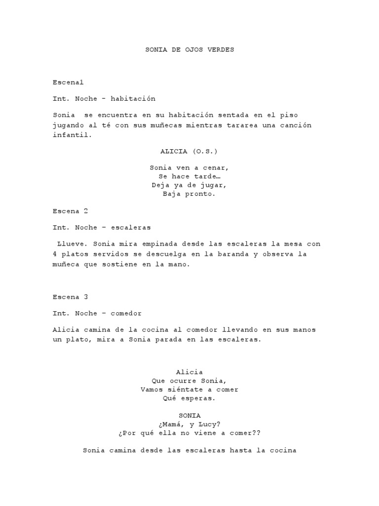 Ejemplo Guion Literario | PDF