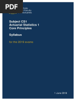 CS1 Study Guide for 2025 Exams | PDF | Regression Analysis | Estimator
