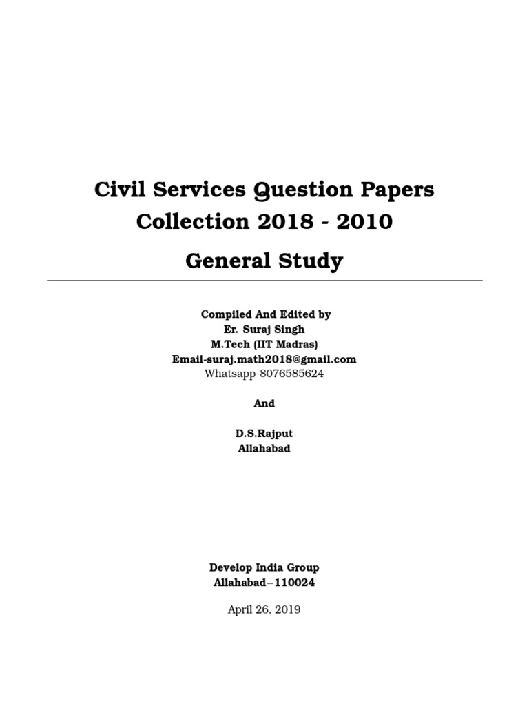 UPSC IAS Prelims Question Papers (2018-2010) PDF | PDF | Nuclear ...