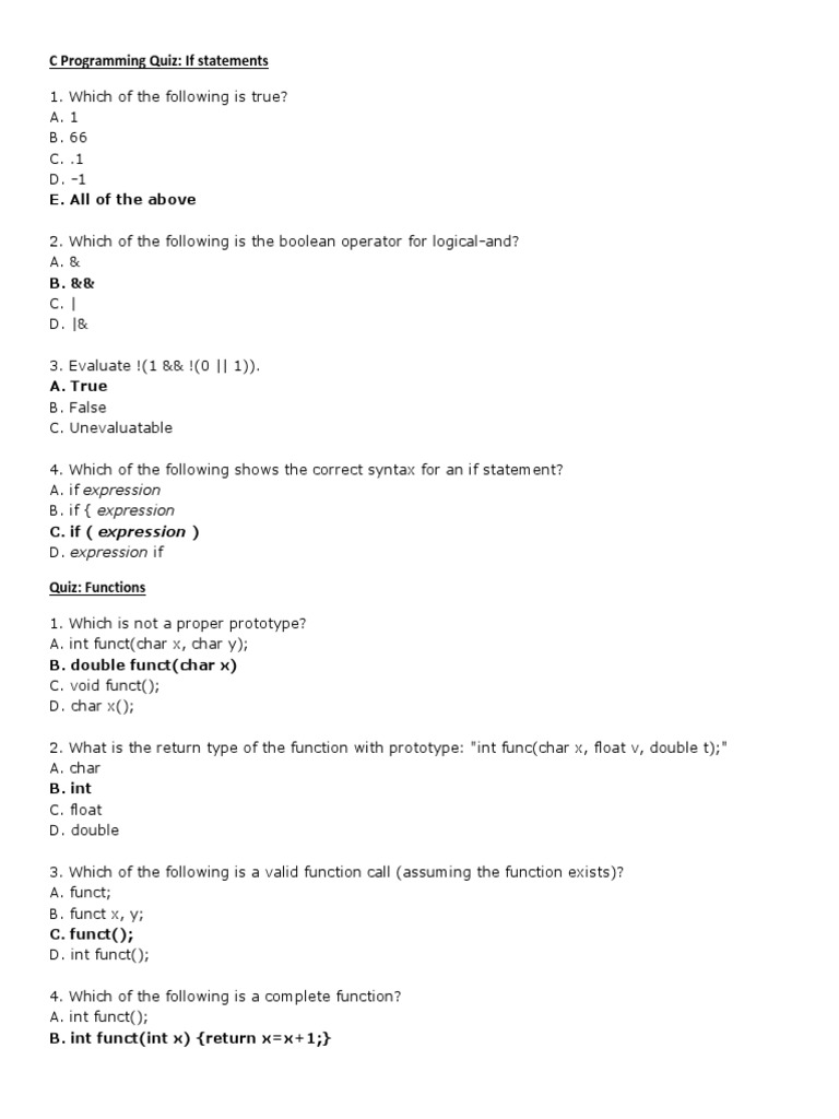 Programming Questions Pdf Array Data Structure Integer Computer Science
