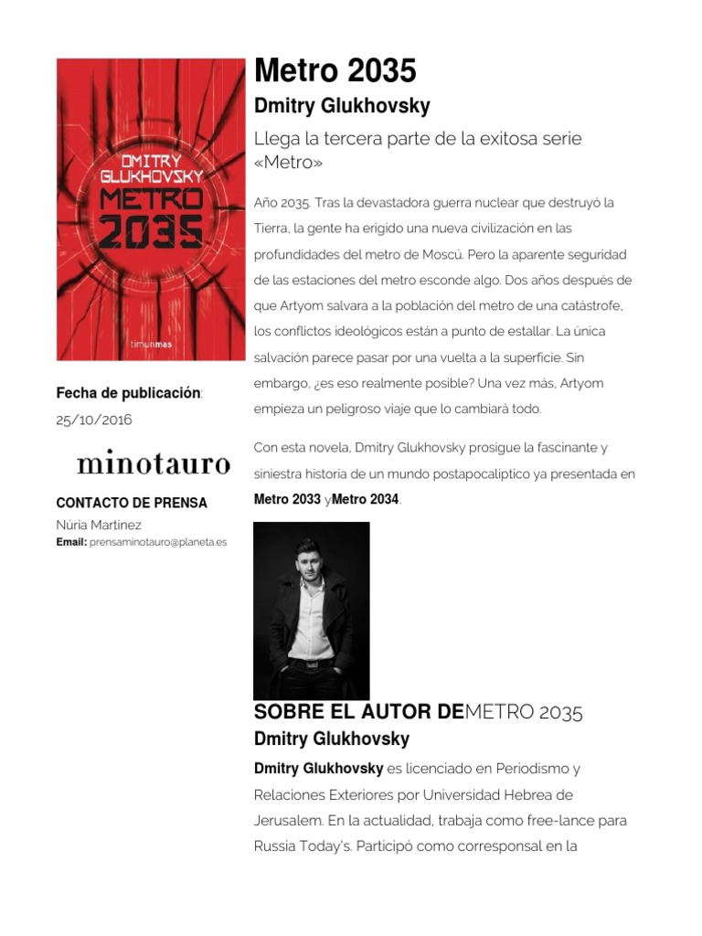 Metro 2035 PDF | PDF