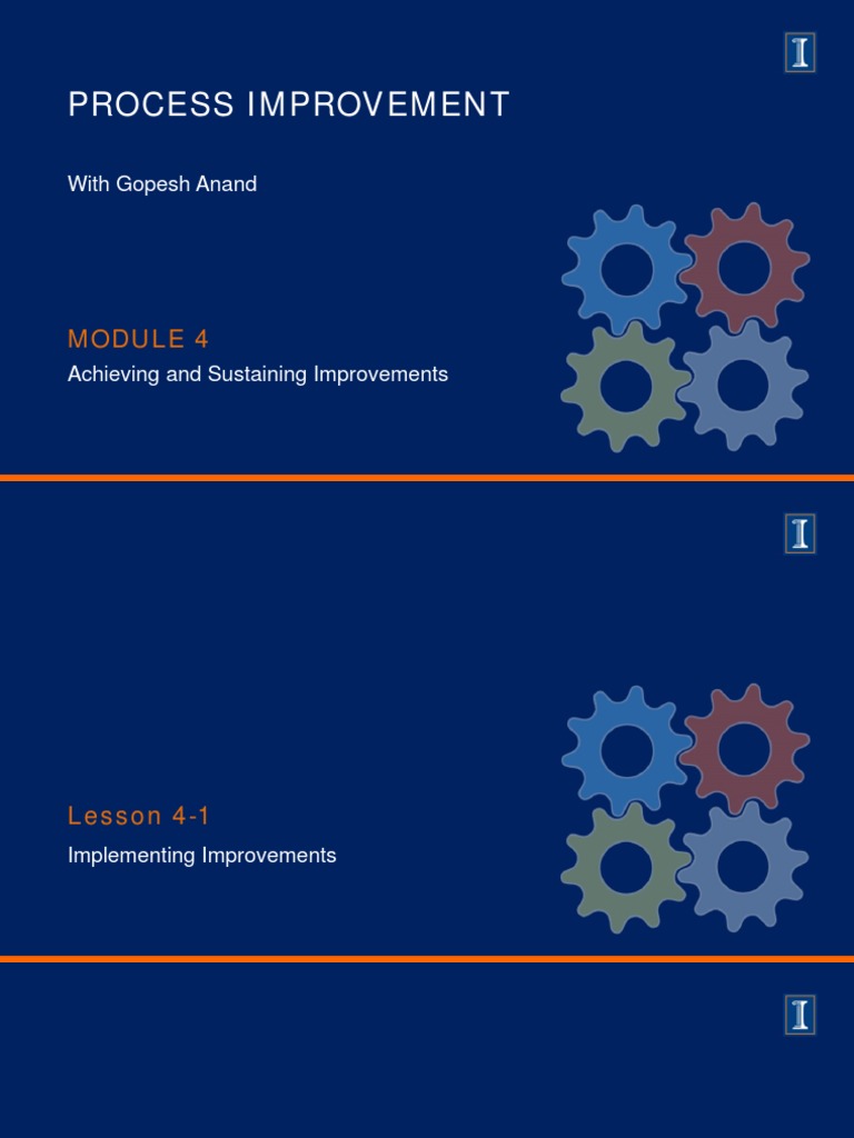 Process Improvement Module 4 PDF | PDF | Leadership | Business