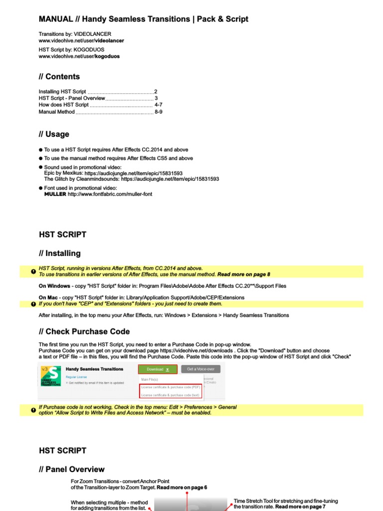 Manual Handy Seamless Transitions (CS5) | PDF | Double Click | Icon (Computing)