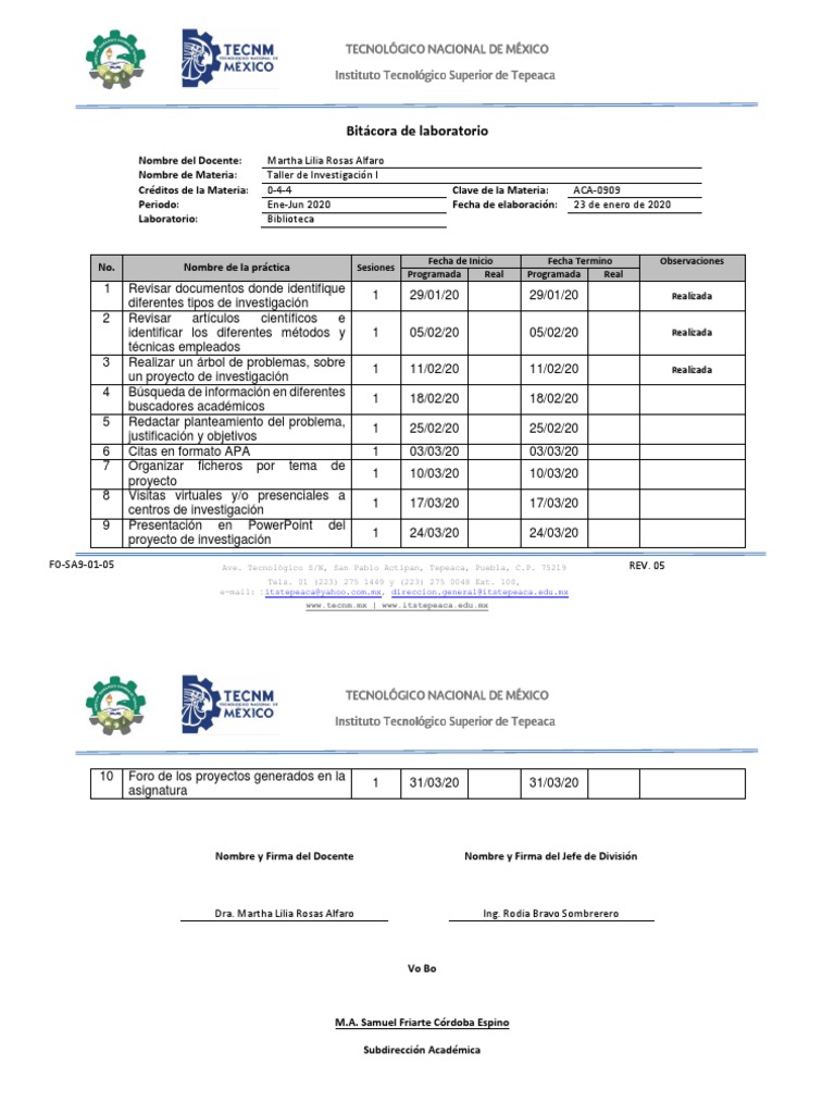 Bitacora de Laboratorio | PDF | Science | Ciencia y Tecnología