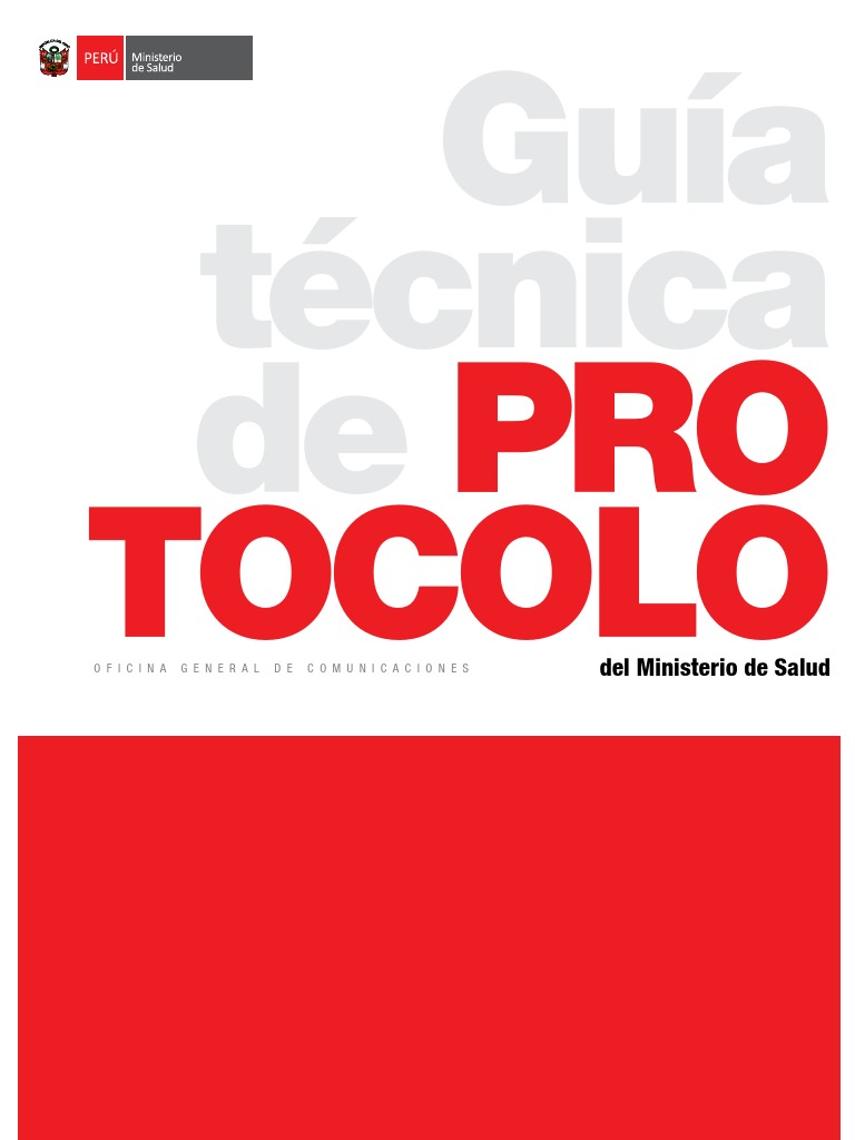 02 Guia Tecnica Protocolo MINSA PDF | PDF | Bandera | Gobierno
