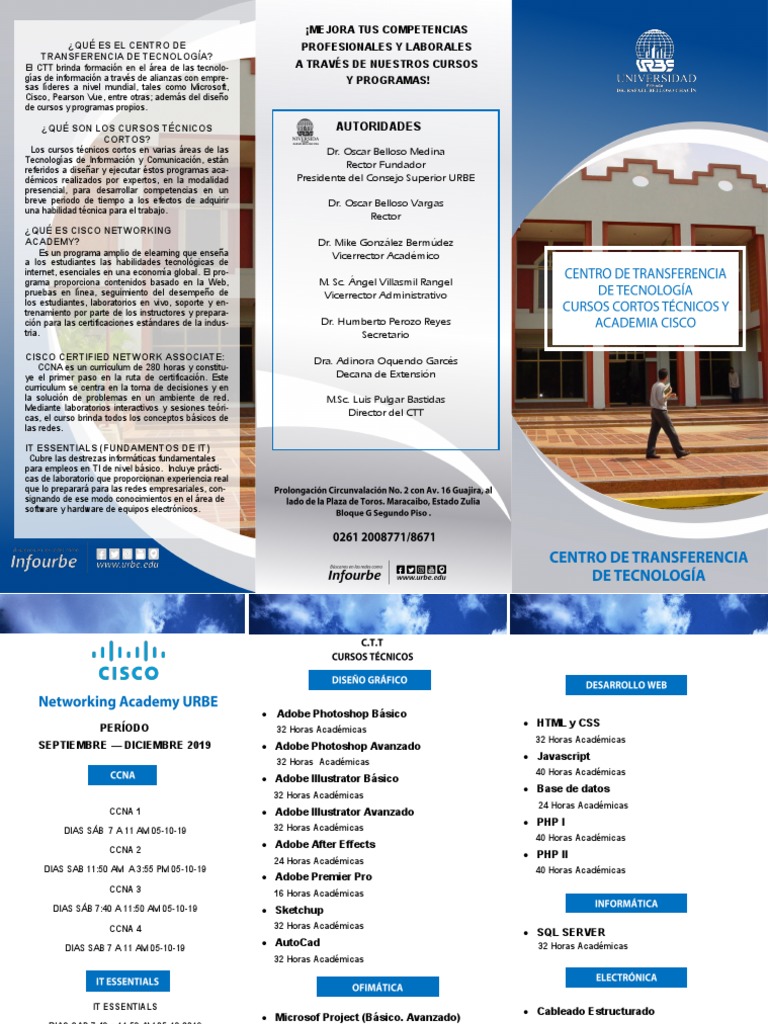 TRIPTICO CURSO Plis Plas | PDF | Certificaciones de Cisco | Software