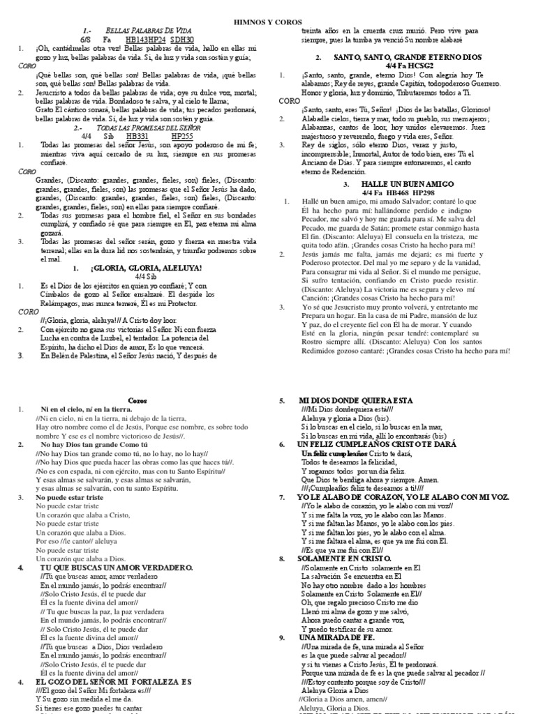 Himnos Y Coros Pdf Cristo Título Jesús