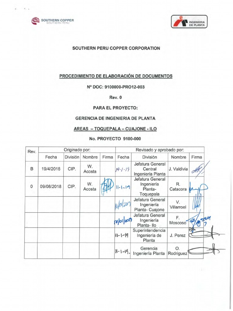 9100000-PRO12-003 - 0 Proc Elaboracion de Documentos | PDF