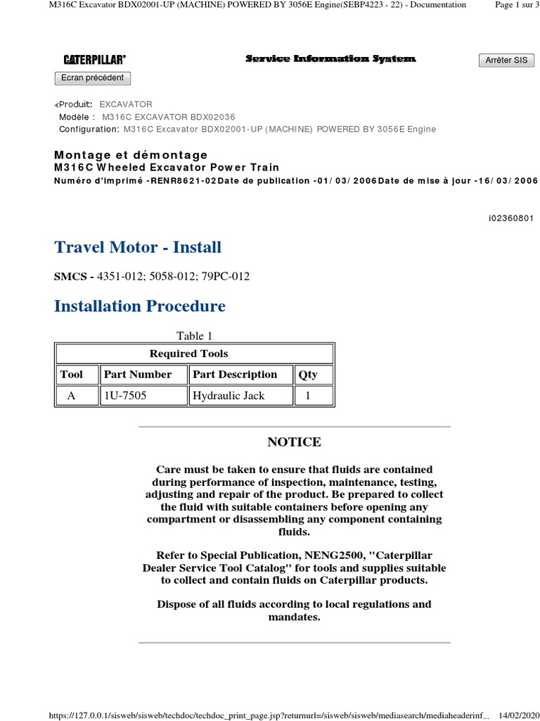 M316C MJIDE 2sisweb - Sisweb - Techdoc - Techdoc - Print - Page - JSP | PDF | Engines | Bearing ...