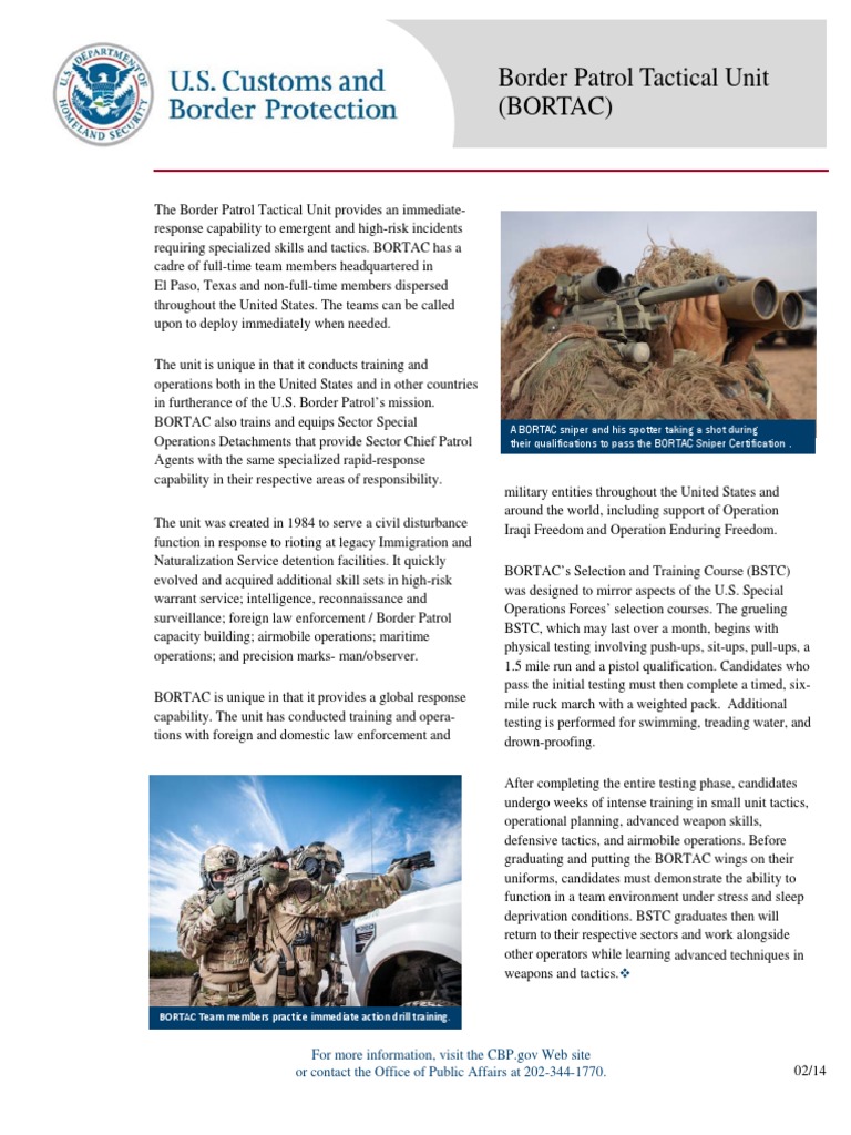 Border Patrol Tactical Unit | PDF | Sniper | U.S. Customs And Border ...