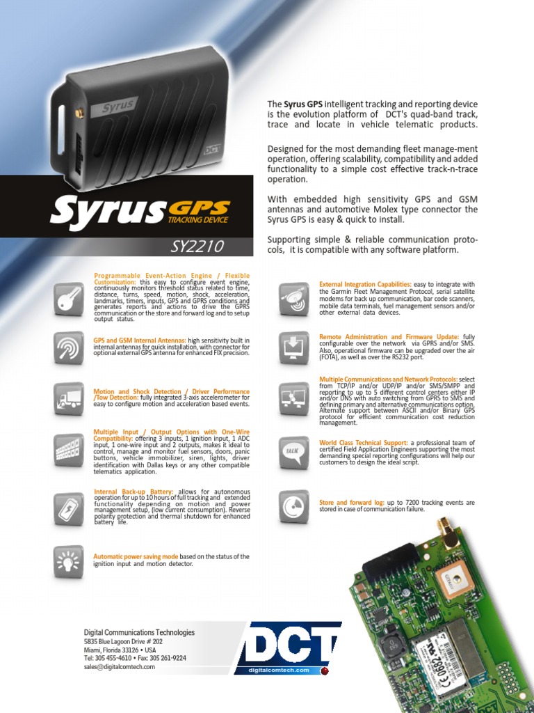 Syrus Ds PDF | PDF | General Packet Radio Service | Global Positioning ...