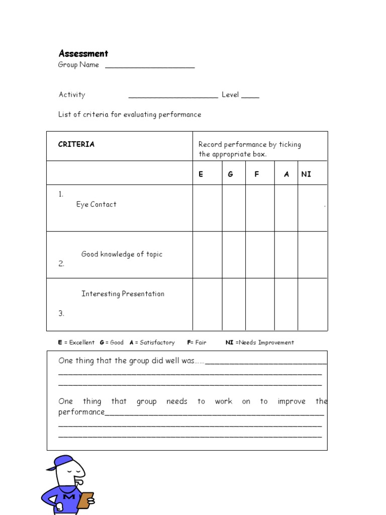 Group Presentation Evaluation Pdf