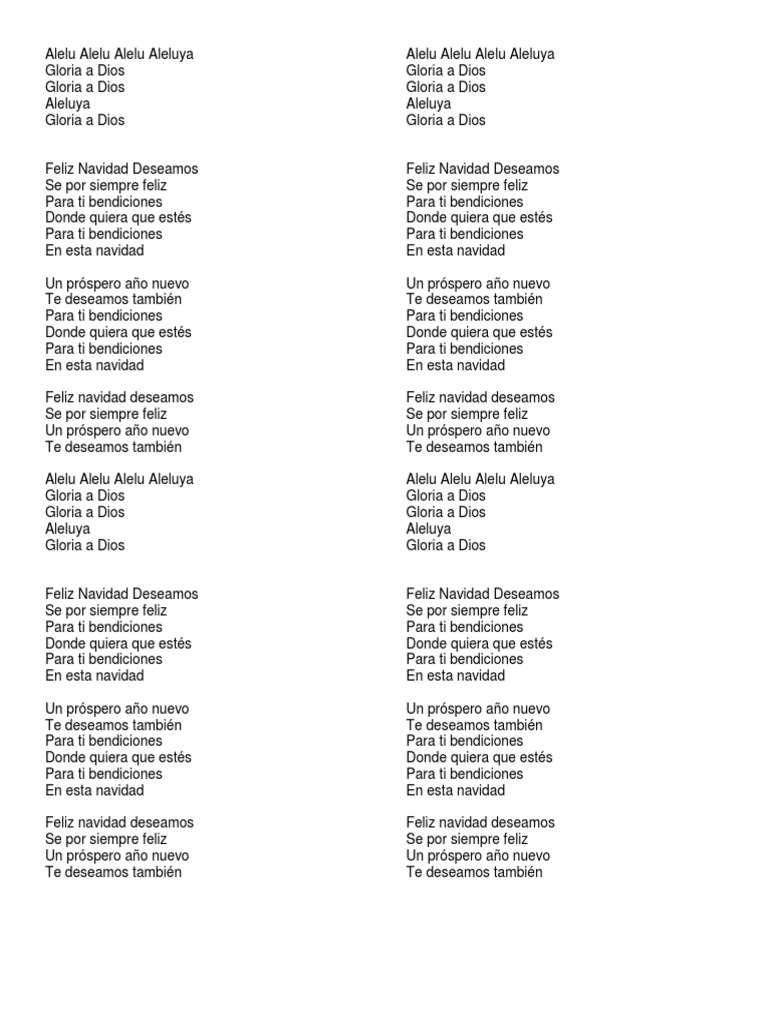 Alelu Alelu Alelu Aleluya | PDF