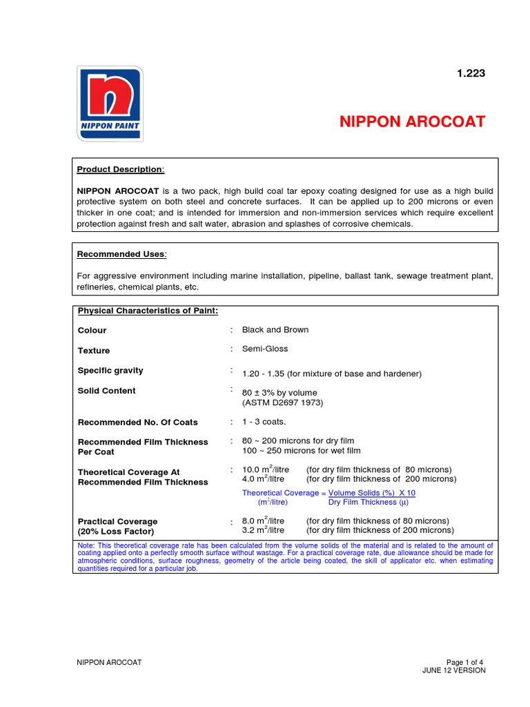 NP Arocoat | Download Free PDF | Paint | Corrosion