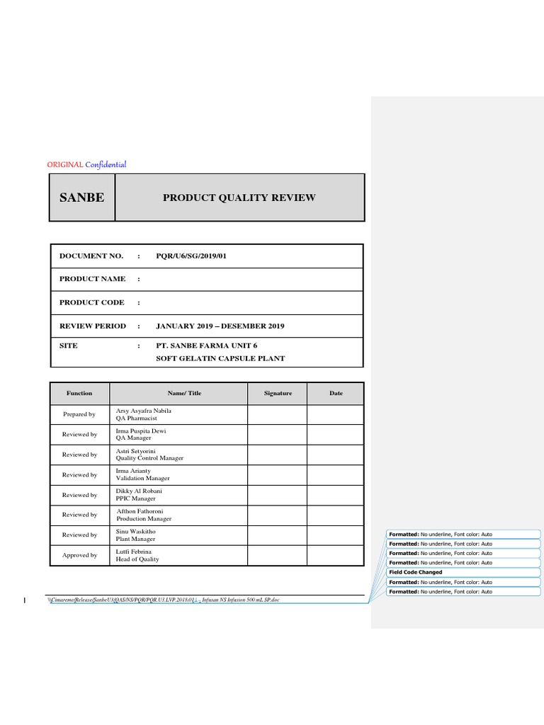 Template Data PQR SANTA E 100 | PDF | Quality Assurance | Business
