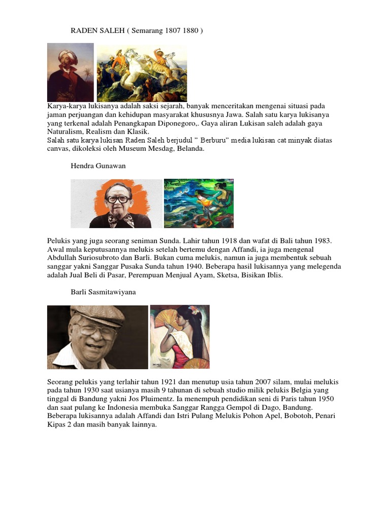 Tokoh Seni Rupa | PDF | Seni