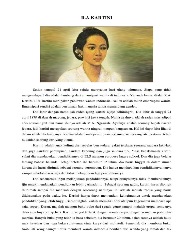 Biografi Ra Kartini | PDF