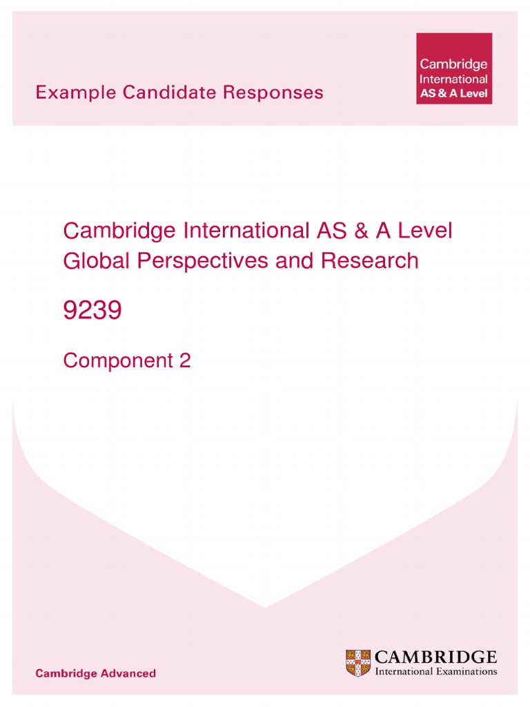 9239 GPR Component 2 | PDF | Test (Assessment) | Essays