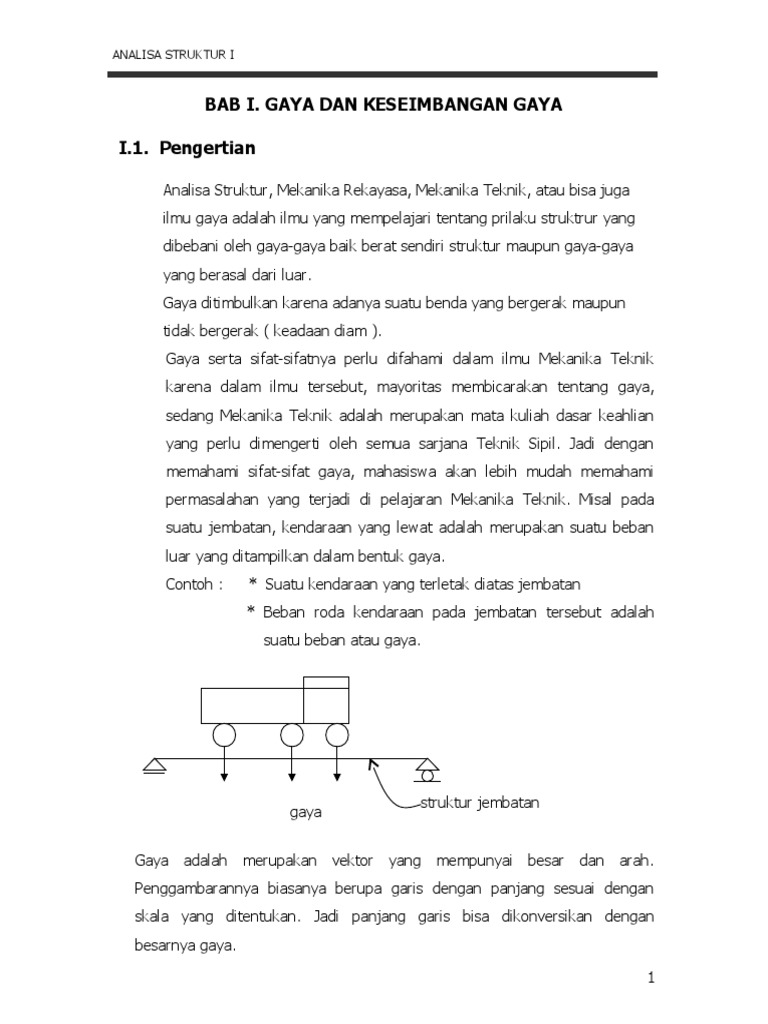 Modul Analisa Struktur 1 | PDF