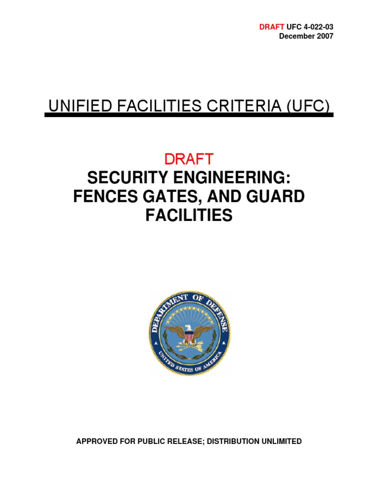 Ufc 4 022 03 Fence Gates | PDF | United States Department Of Defense ...