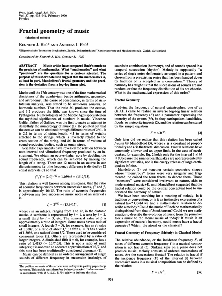 Fractal Geometry of Music | PDF