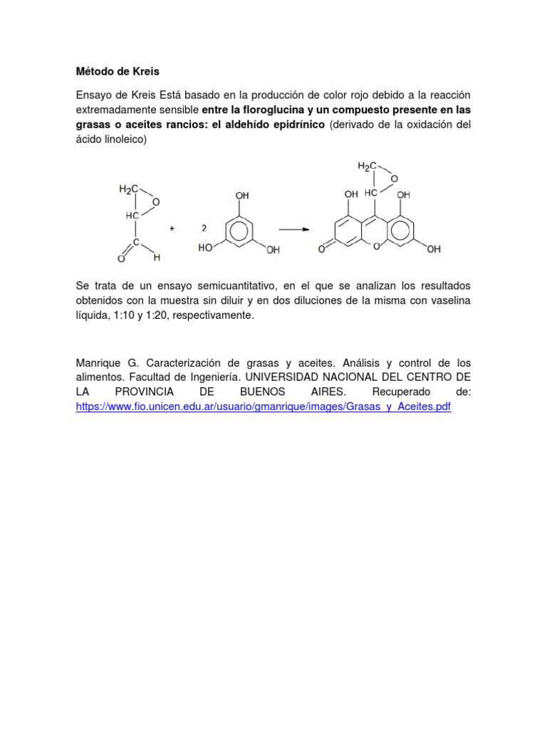 Método de Kreis. Fundamento | PDF