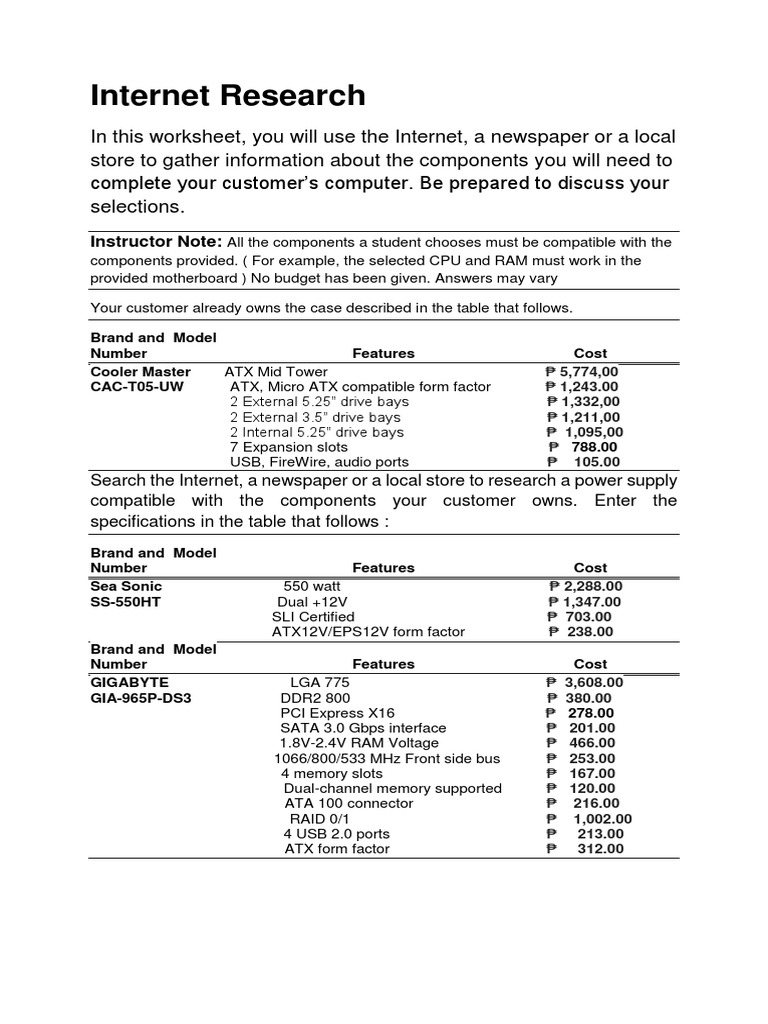 Tle | PDF | Electronic Engineering | Computer Hardware