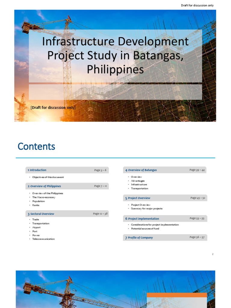 Project Concept - Batangas Infrastructure - Master.v1.4 | PDF ...
