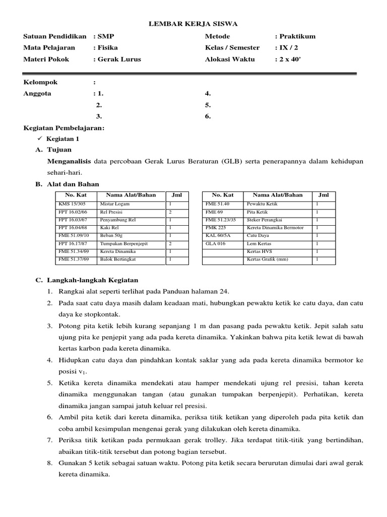 LK - Ticker Timer | PDF