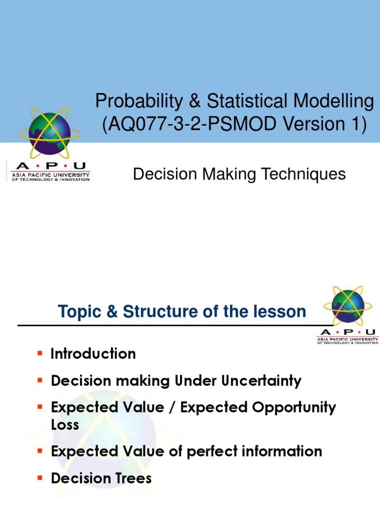 PSMOD - Decision Making Techniques | PDF | Decision Theory | Decision Making