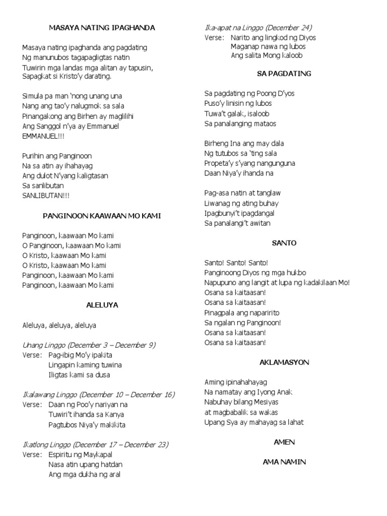 Simbahan - Mama | PDF