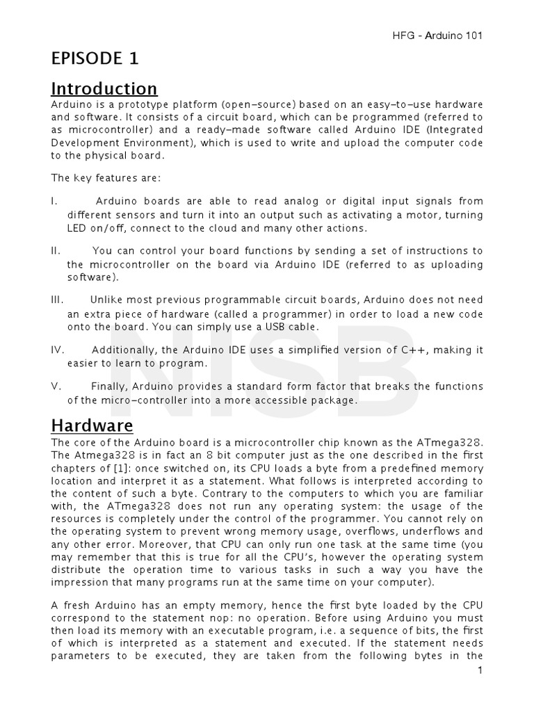 Arduino 101 - Basics of Programming in Arduino | Download Free PDF ... Arduino 101 - Basics of Programming in Arduino | Download Free PDF ...