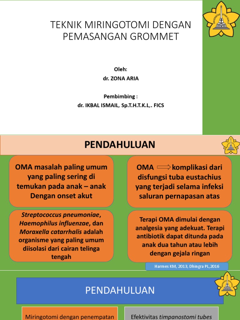 Teknik Miringotomi | PDF