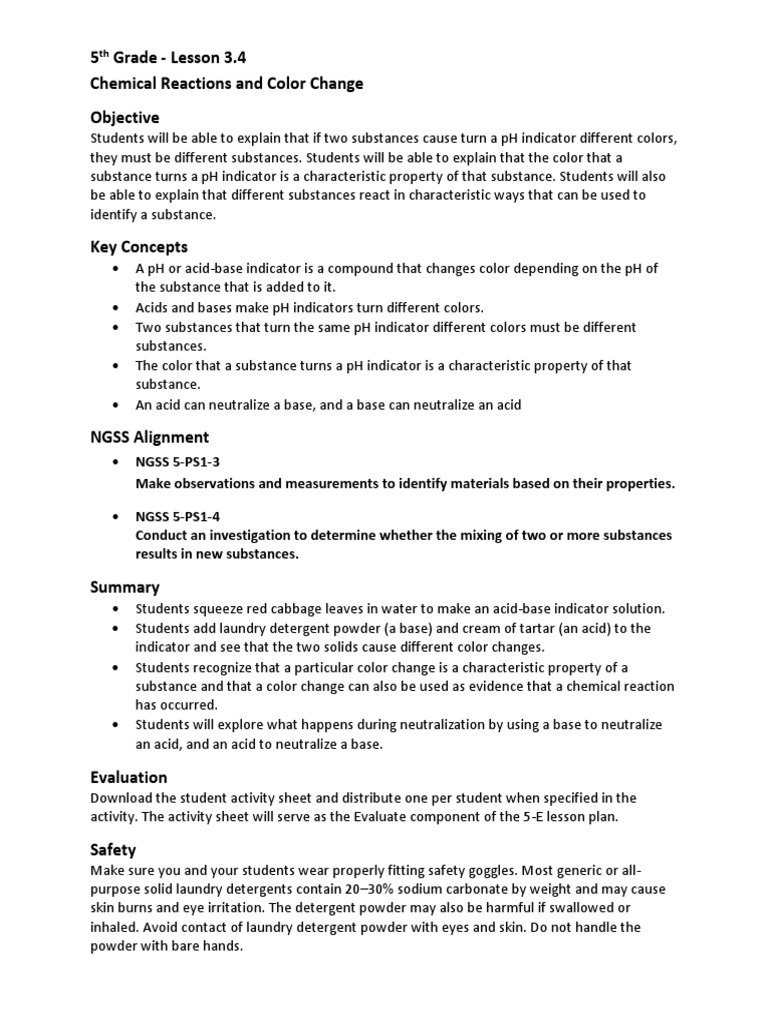 Using pH Indicators to Identify Acids and Bases Through Observed Color ...
