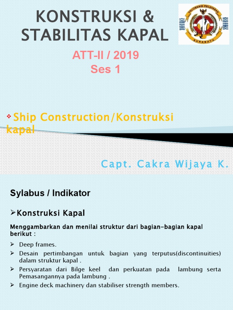 Konstruksi & Stab Att Ii Ses I Pert 5 | PDF