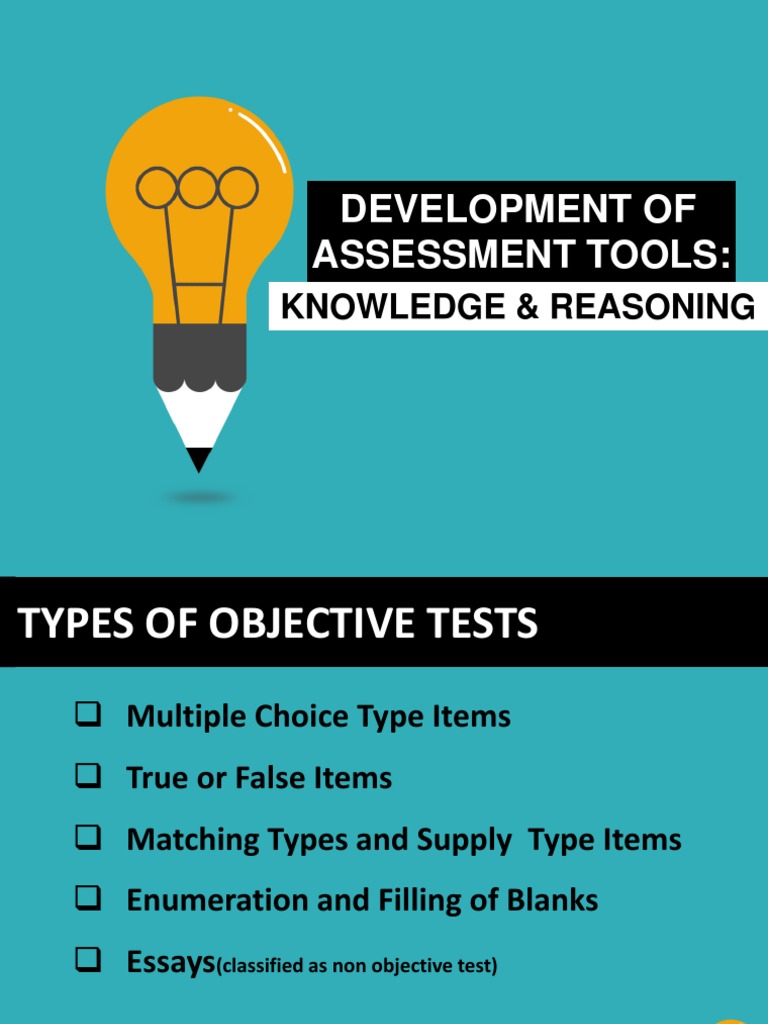 Developing Objective Assessment Tools | PDF | Multiple Choice | Test ...