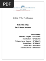 Zara Operation Management | PDF | Retail | Supply Chain