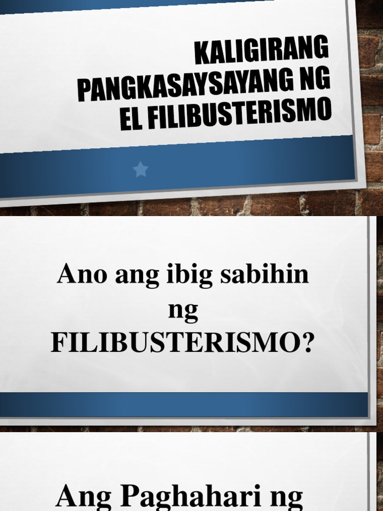 Kaligirang Pangkasaysayan NG El Fili | PDF