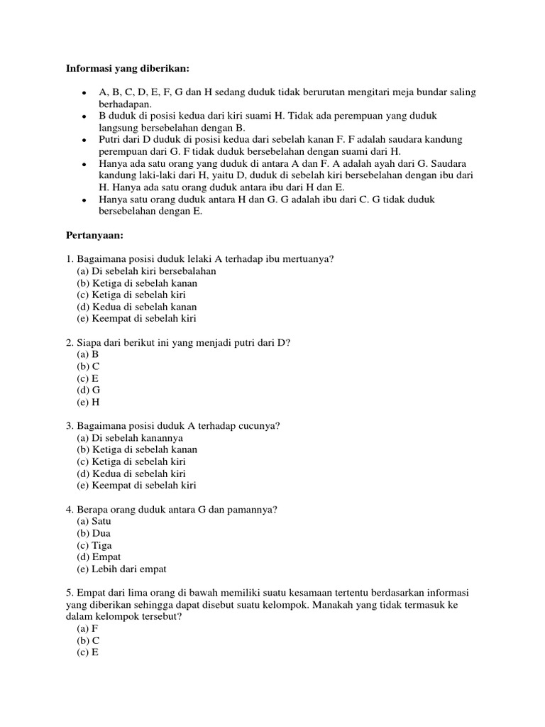 Contoh Soal Matematika Dasar Dan Penyelesaiannya | PDF