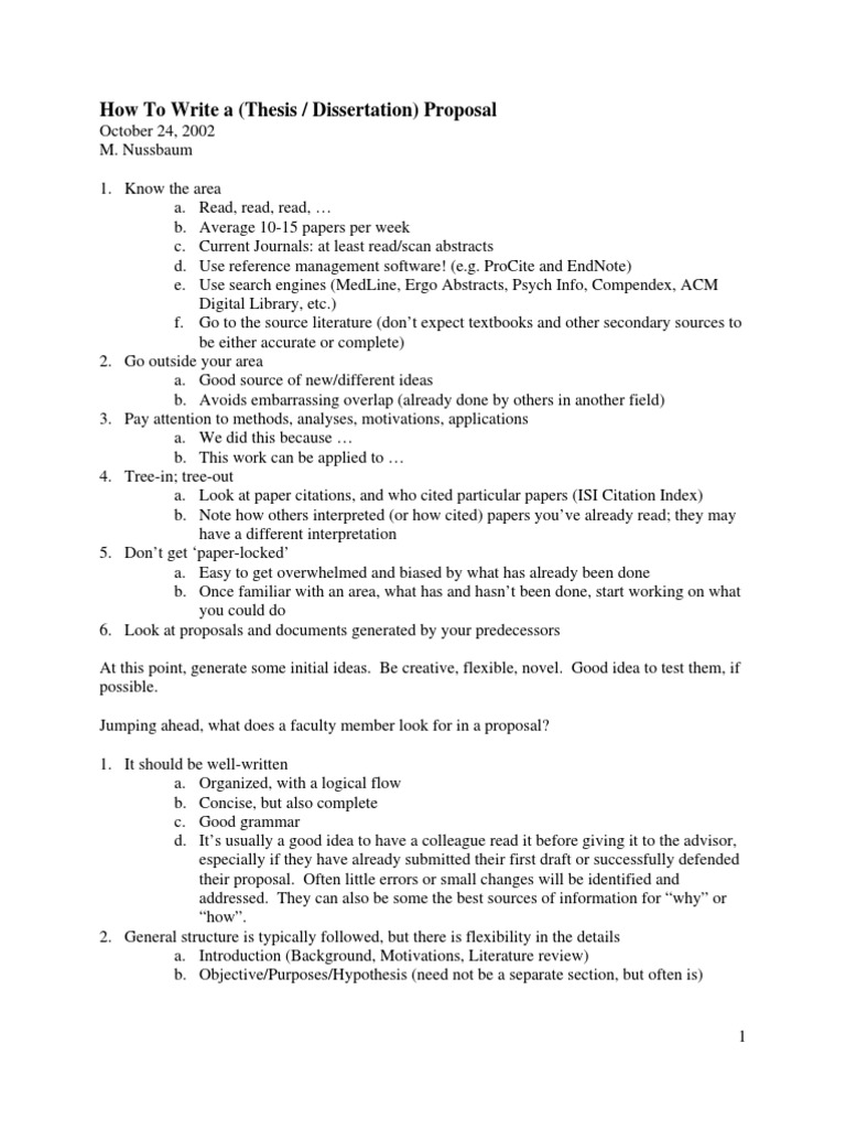 Thesis Proposal Writing Guide | PDF | Hypothesis | Design Of Experiments