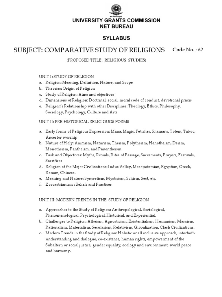 Comparative Study of Religions | PDF | Religious Studies | Torah