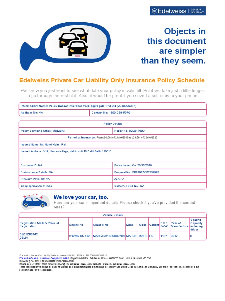 Car Insurance | PDF | Insurance Policy | Insurance