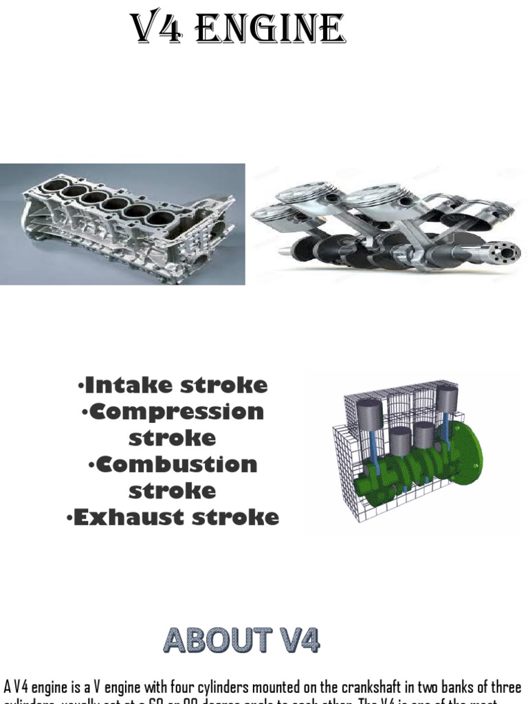 V4 | PDF | Internal Combustion Engine | Inline Four Engine