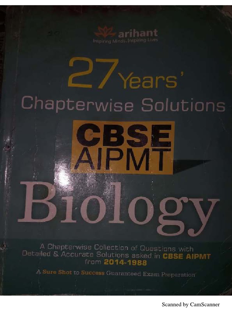 Arihant Biology 27 Yrs PDF | PDF