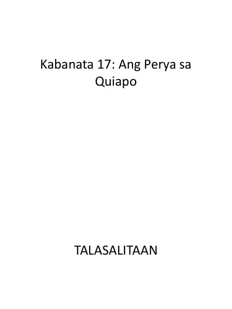 Kabanata 17 | PDF