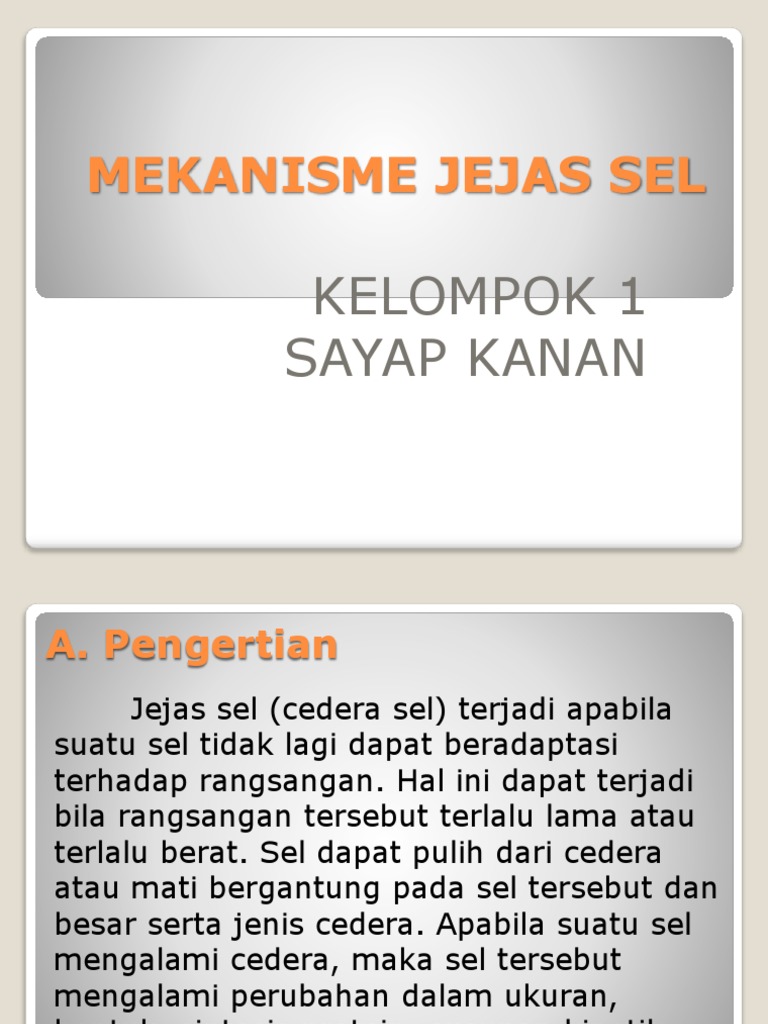 Mekanisme Jejas Sel-1 | PDF